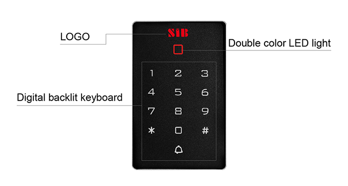 Standalone Buble Keypad Access Control K12 - Keypad Access Control | SIB Technology Co.,LTD